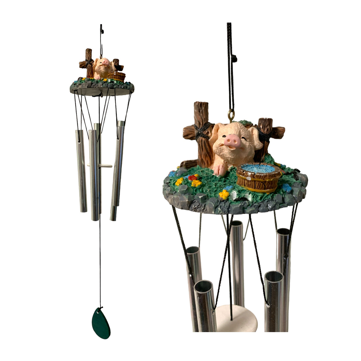 PIG WIND CHIME – HermitCrabShells.ca