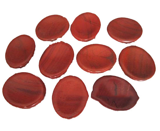 Red Jasper Worry Stone - 30-40mm Long - India – HermitCrabShells.ca